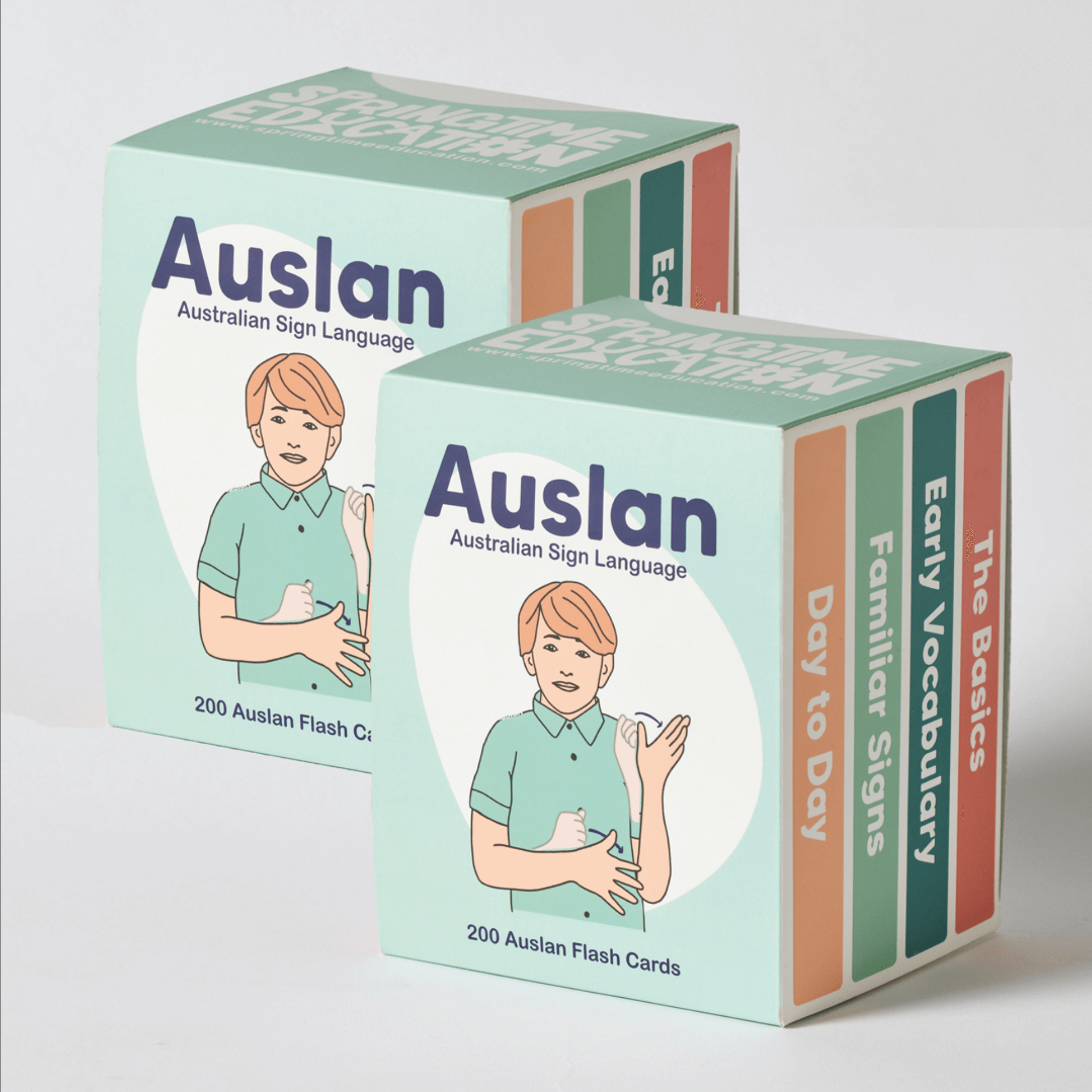 Auslan 2 Pack: 200 Flash Cards – Springtime Education