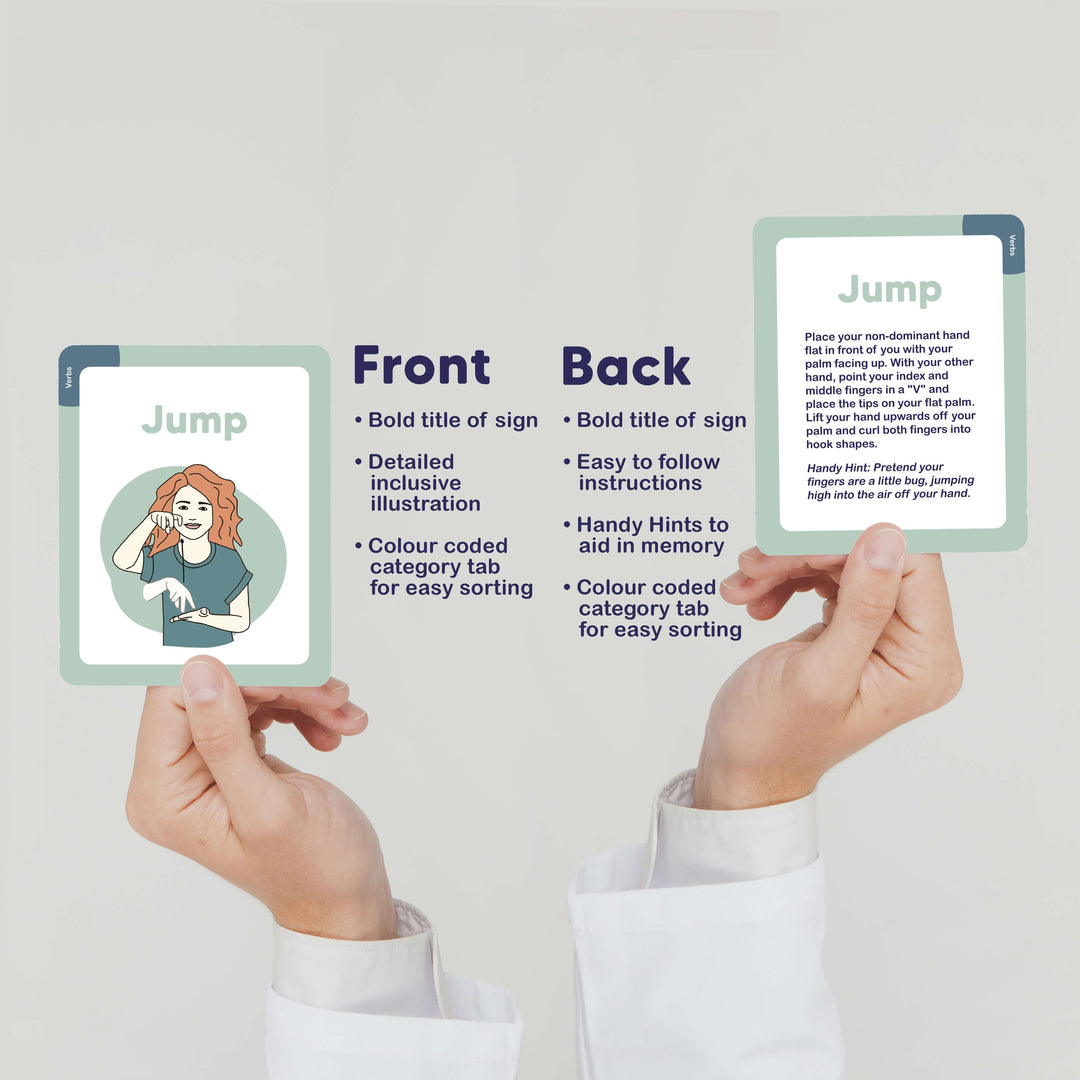 200 Auslan Flash Cards - Learn Australian Sign Language – Springtime ...