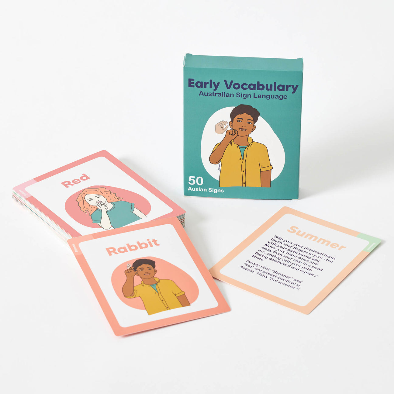 200 Auslan Flash Cards - Learn Australian Sign Language – Springtime ...